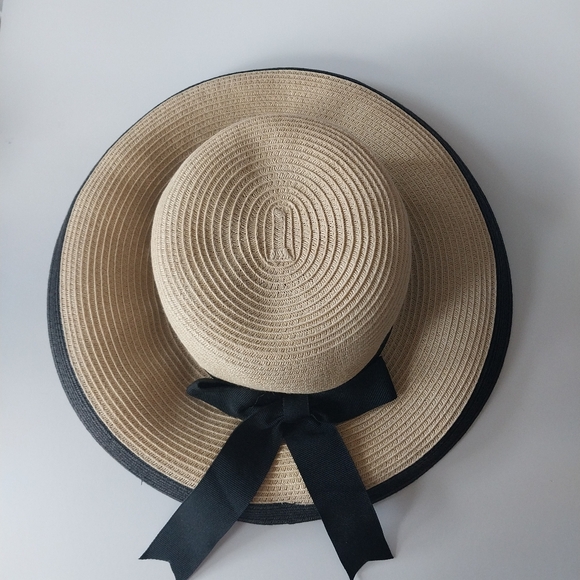 karen keith | Accessories | Karen Keith Tiffany Style Two Tone Hat Wide ...